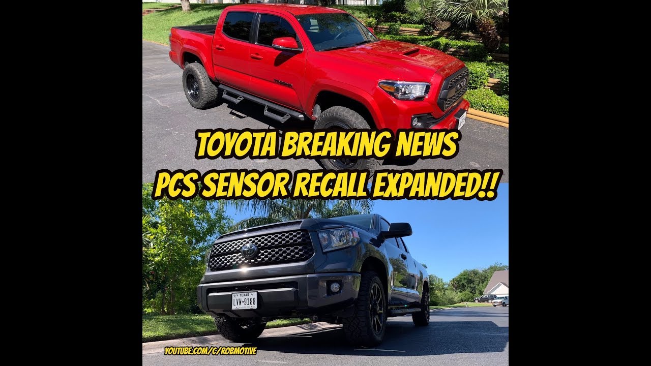 Toyota Breaking News | PCS Sensor Recall Expanded!! - YouTube