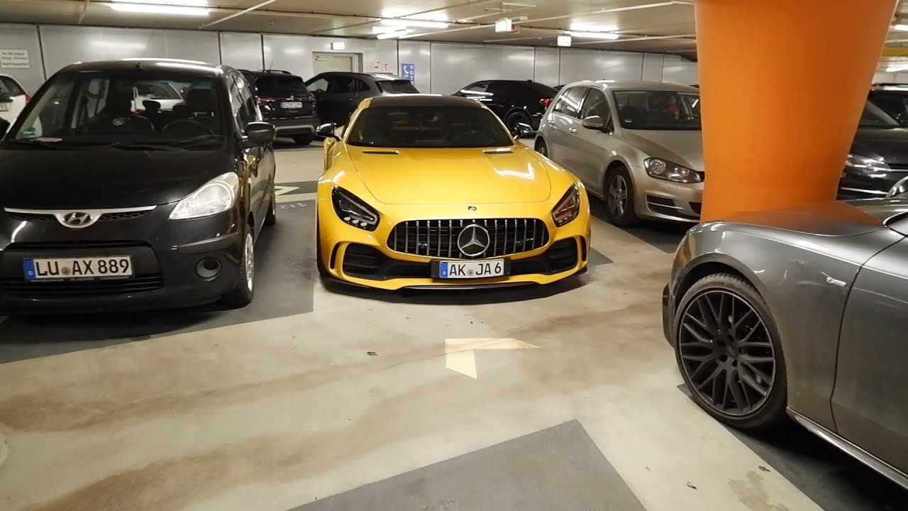 Spotted: Yellow AMG GTR - YouTube