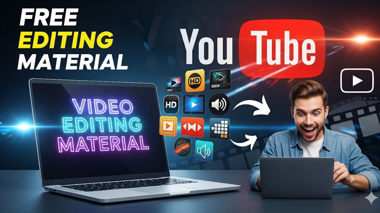 FREE Editing Material for YouTube | No Copyright 🔥 - YouTube