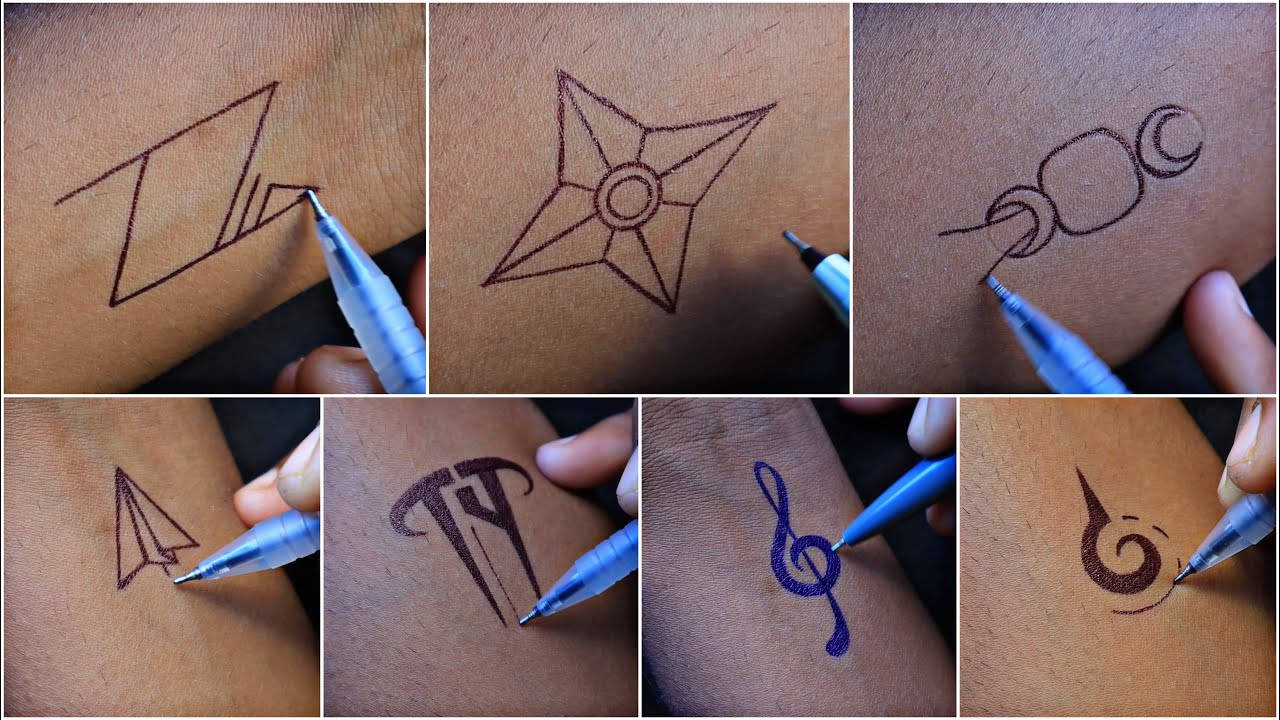 Trick tattoo || music || plain and best 4 simple tattoo ideas for girls ...