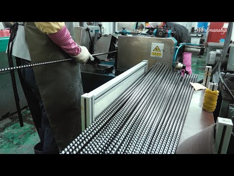 Highest Quality Carbon Fishing Rods Mass Production Process. Korean Factory Tour