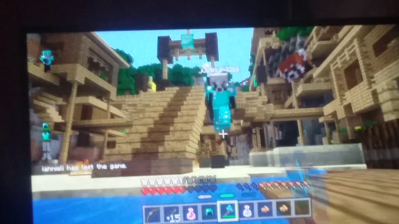 Minecraft battle mini game pocket edition PS4 - YouTube