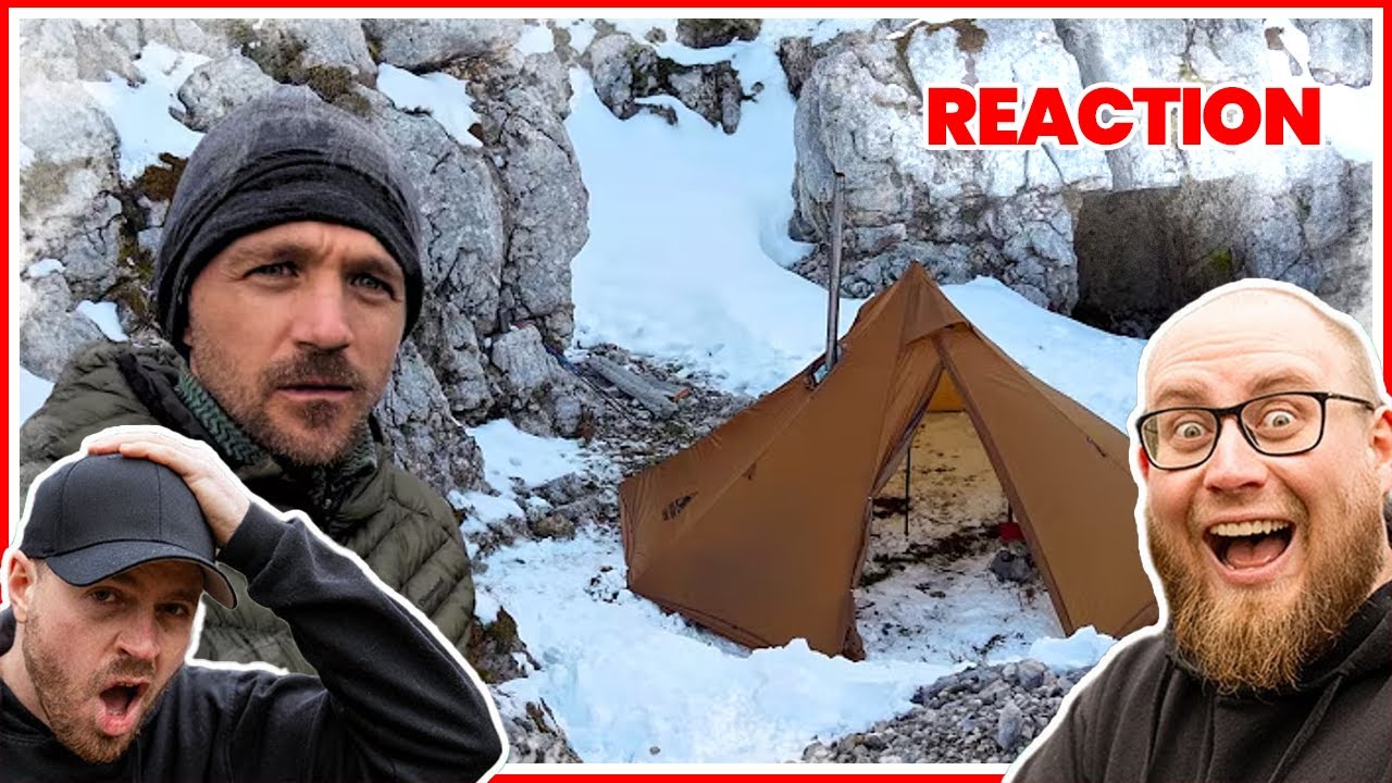 HOT TENT am Berg | Ultraleicht OFEN im Zelt | NATURENSÖHNE reagieren ...