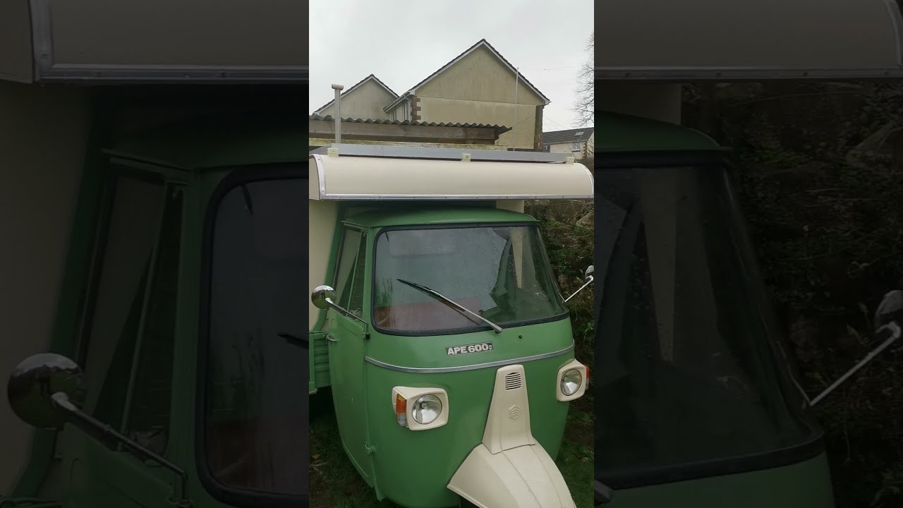 Piaggio ape camper overview - YouTube