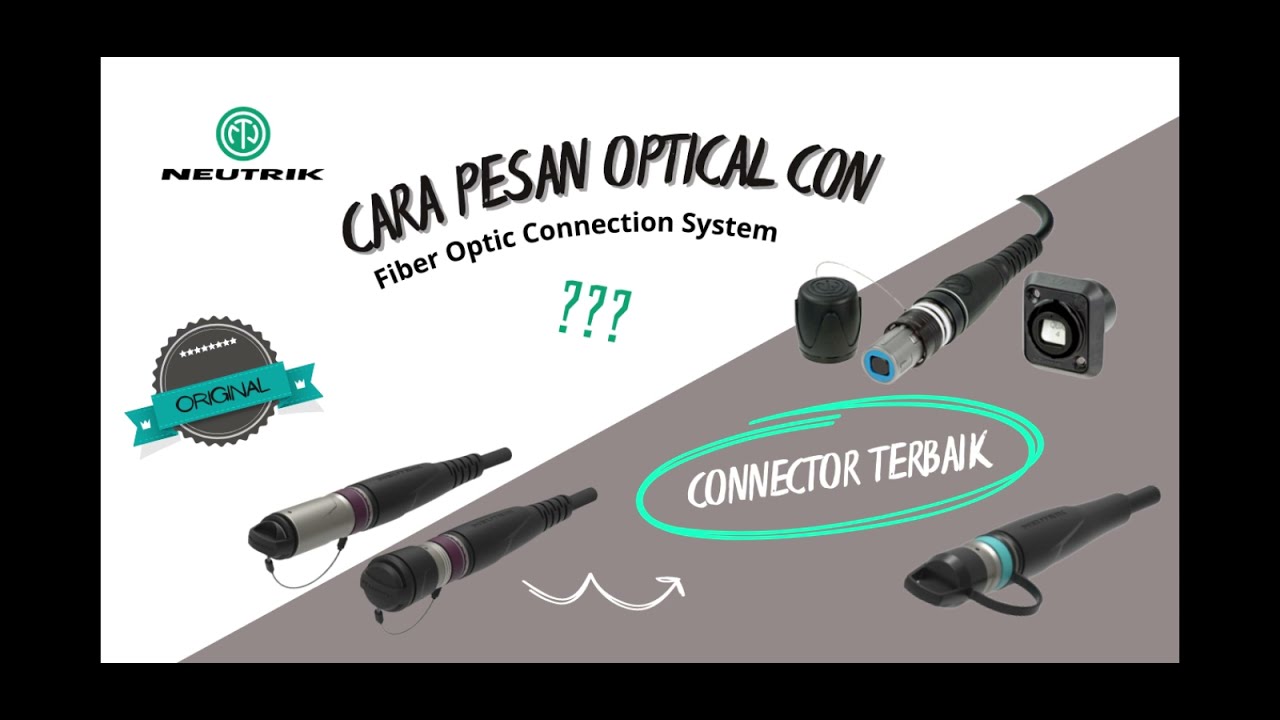 Cara Order Neutrik Original - Opticon Neutrik - YouTube