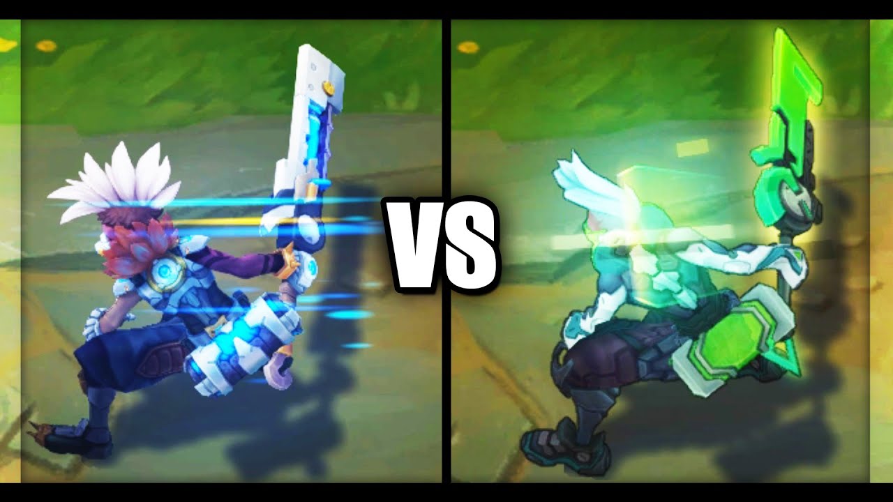 Pulsefire Ekko vs PROJECT Ekko Epic Skins Comparison (League of Legends ...