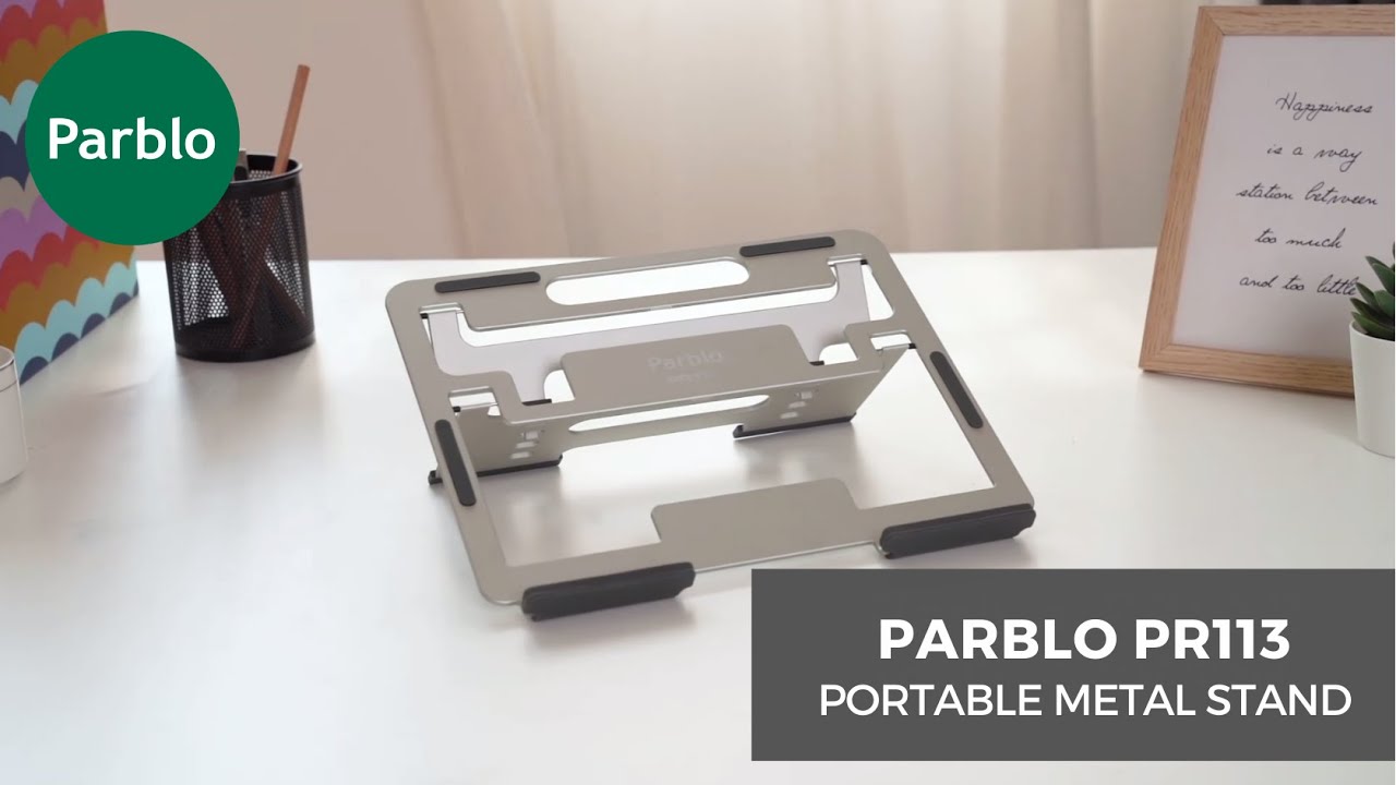 ⚡Parblo PR113 Adjustable Tablet Stand⚡ Foldable Stand for 10-13inch ...
