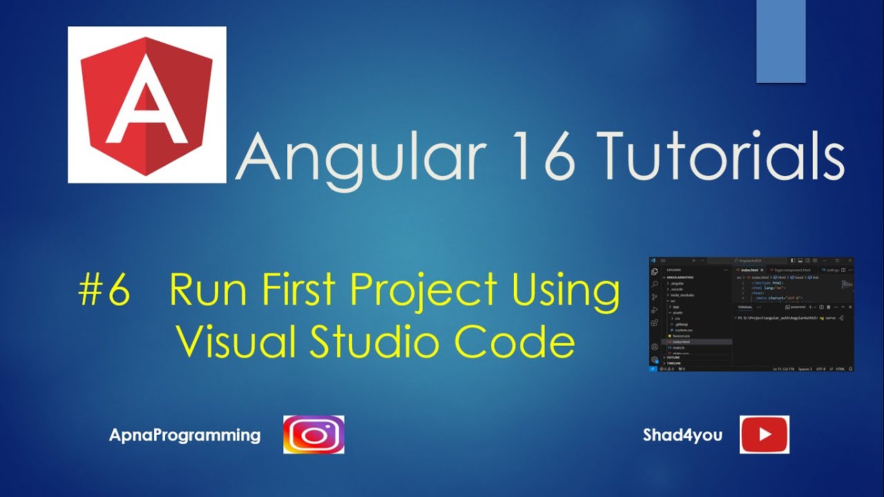 6 How To Run Angular Project In VS Code First Angular Project Run In 6 How To Run Angular Project In VS Code First Angular Project Run In