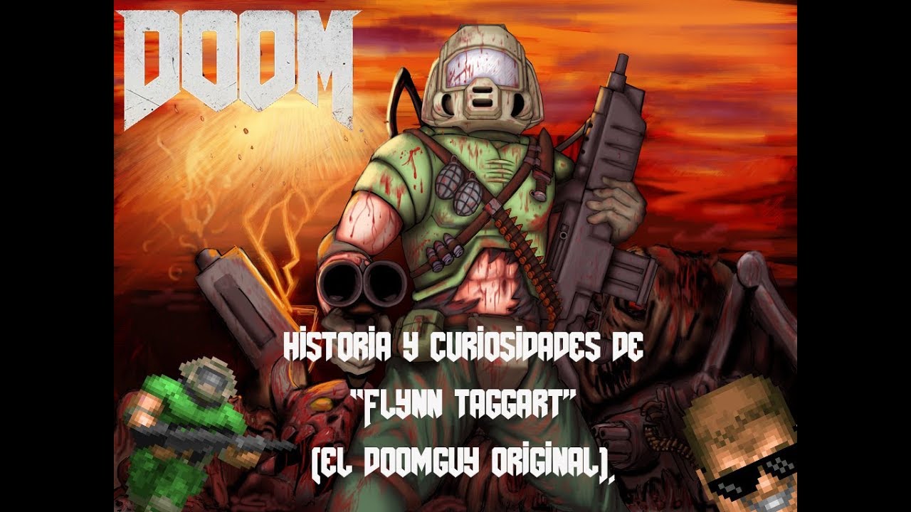 DOOM. historia de Flynn Taggart (el doomguy original). - YouTube