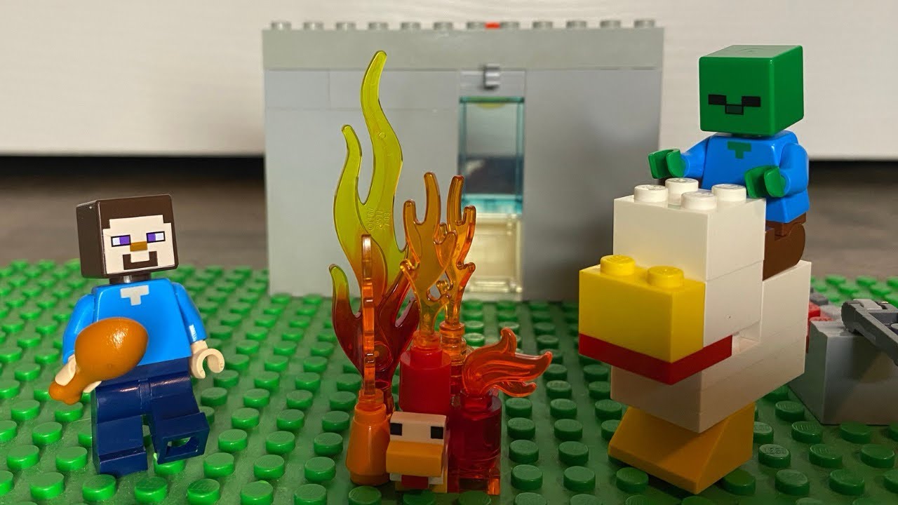 Lava chicken stopmotion | featuring chicken jockey #trending #minecraft ...