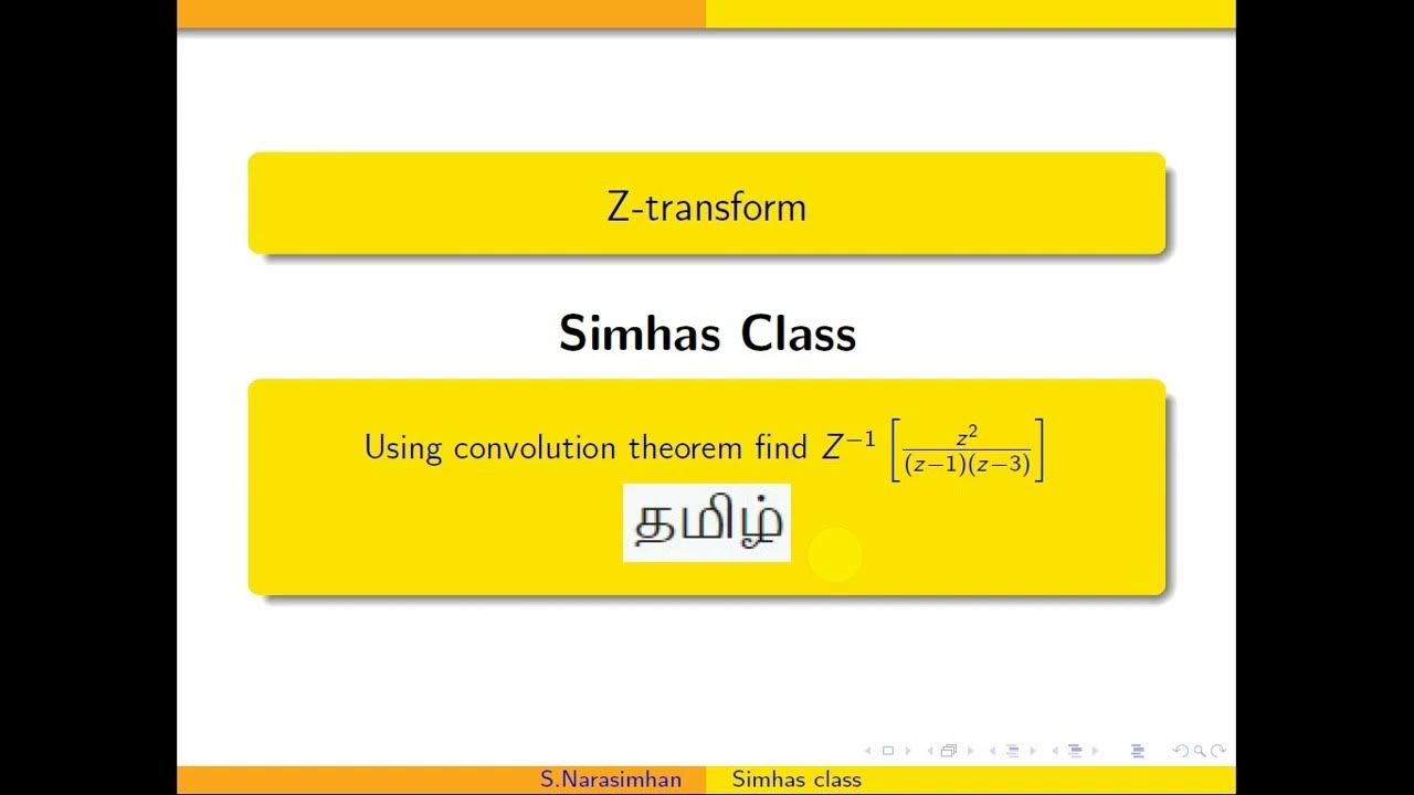 #InverseZ-transform Using convolution theorem find Z^{-1}[ z^{2} by (z-1)(z-3)] - YouTube