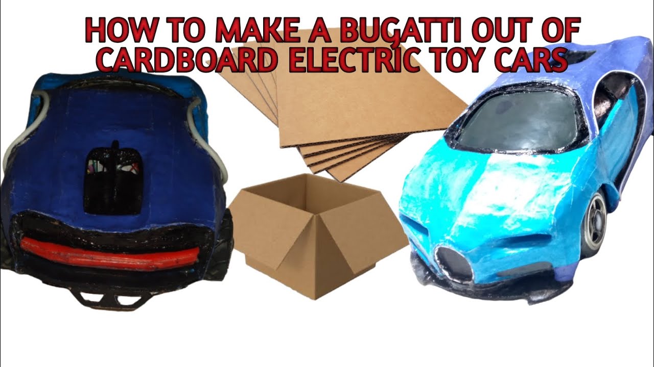 BUGATTI Chiron || How to make a Bugatti out of cardboard || electric ...