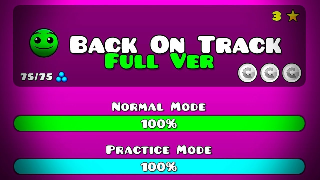 Geometry Dash | Back On Track [FULL VER] - YouTube