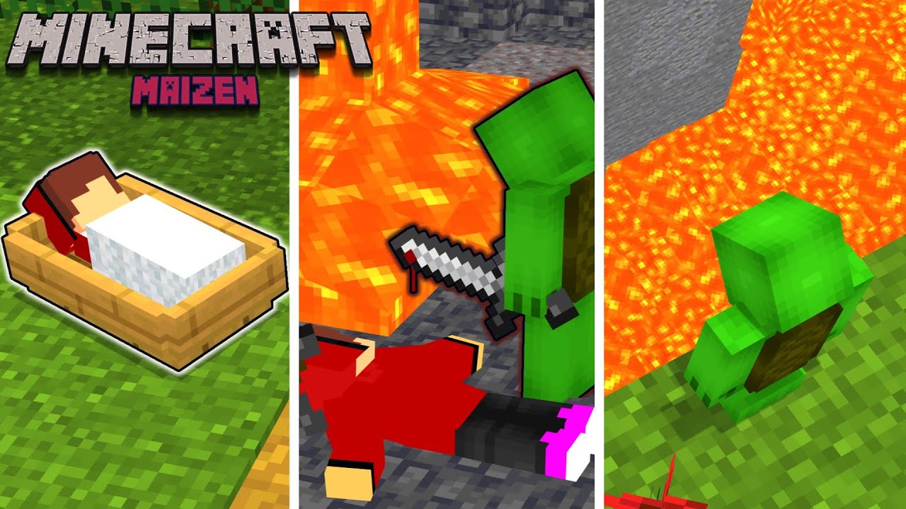 Best of Maizen Part 2😈 - Minecraft Parody Animation Mikey and JJ - YouTube