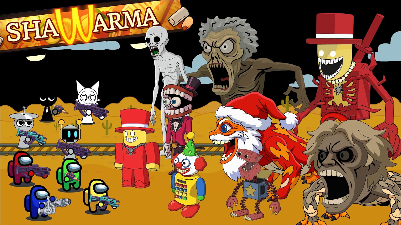 Among Us vs Shawarma Kiosk ft. Goo Goo GaGa, Evil Sammy, 67, Blabbo ...