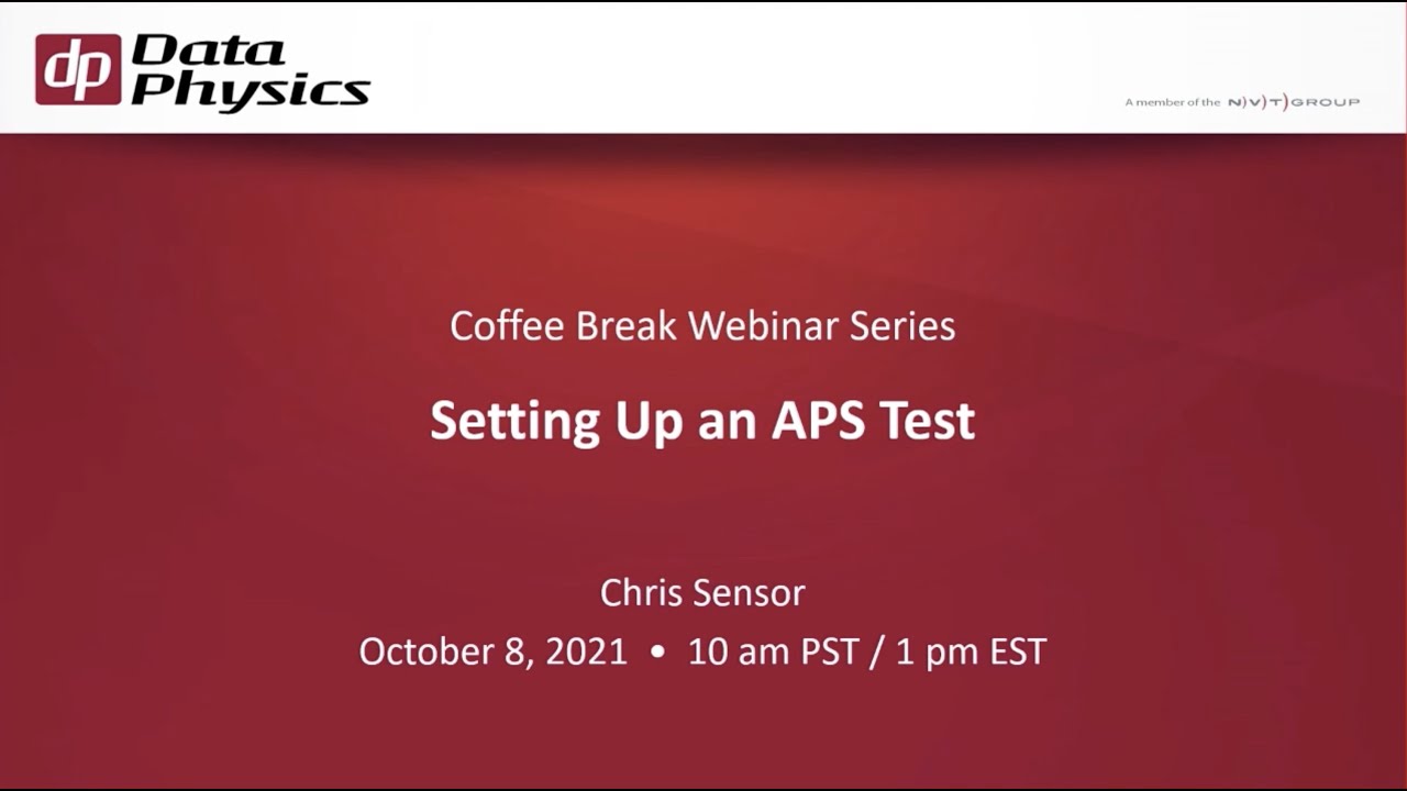 Setting Up an Auto Power Spectrum (APS) Test - YouTube