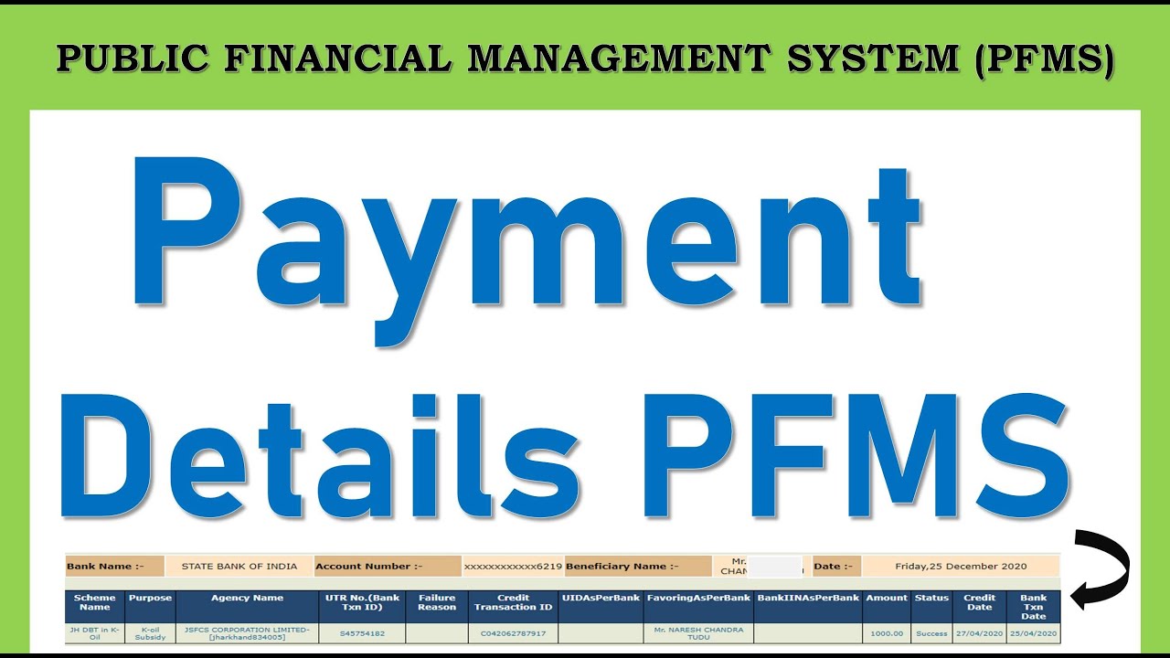 Pfms Know Your Payment Pfms Payment Check Online 2021 2doking Occ