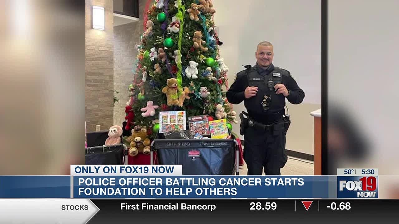 Police officer battling cancer starts foundation to help others - YouTube