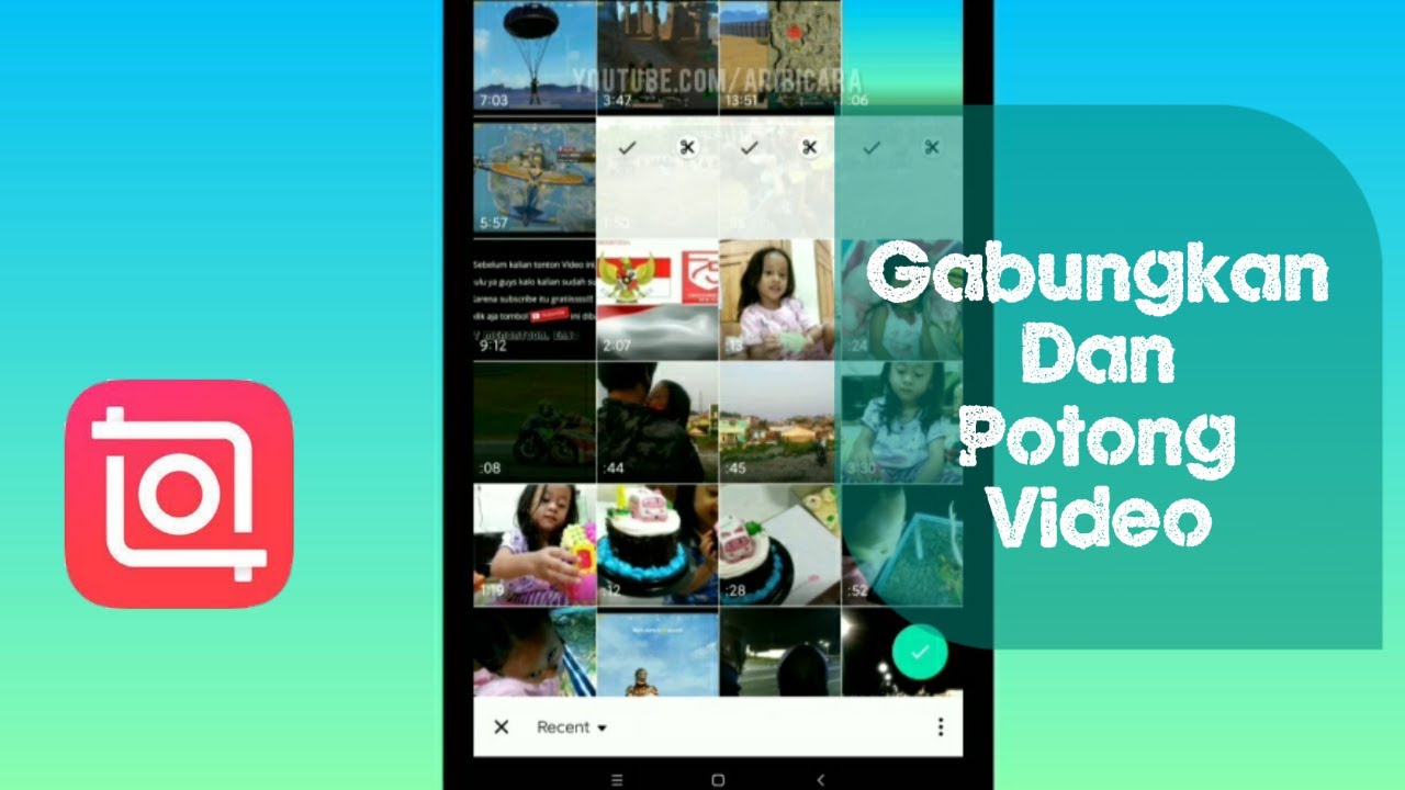 Cara Menggabungkan dan Memotong Video dengan Aplikasi INSHOT | TUTORIAL ...