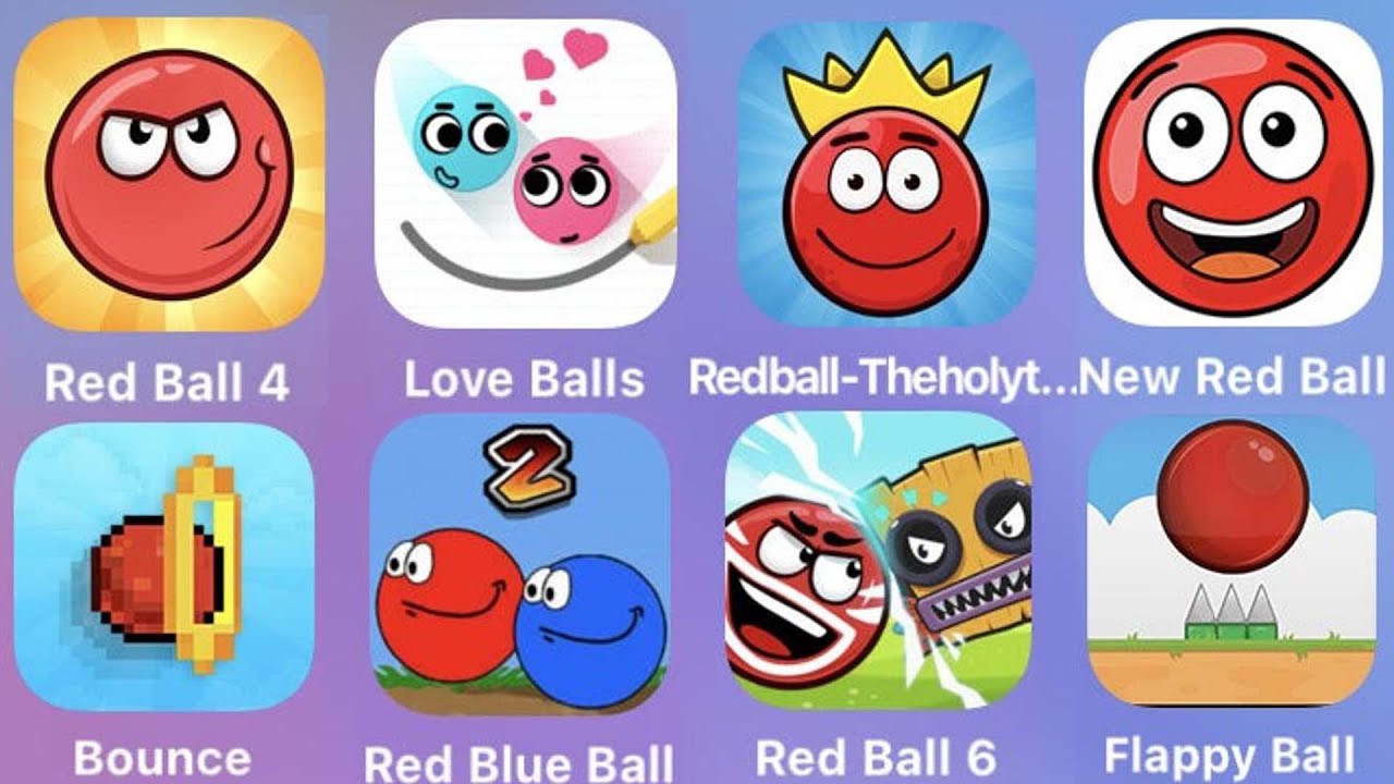 Red Ball 4,Love Balls,Red Ball Holy Treasure,New Red Ball,Bouce Ball ...