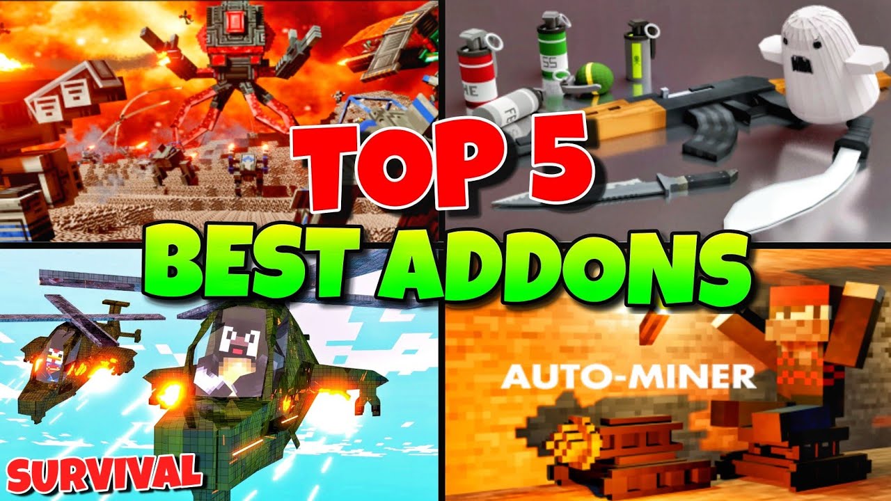TOP 5 Best Addons/Mods For Minecraft Pocket Edition Survival | MCPE ...