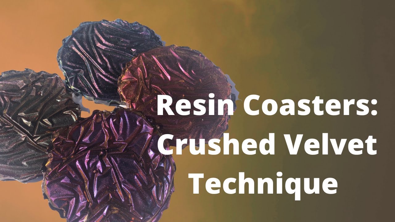 Creating Resin Coasters using the crushed velvet technique - YouTube