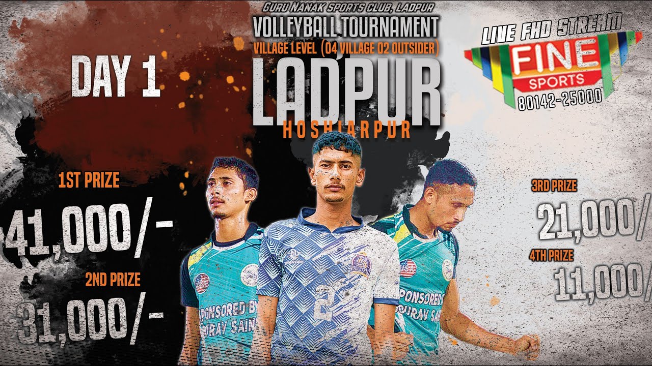 Ladpur (HSP) || 04 Vill. 02 Outsider 🏐 Tournament || @FineSportsLive ... Ladpur (HSP) || 04 Vill. 02 Outsider 🏐 Tournament || @FineSportsLive ...