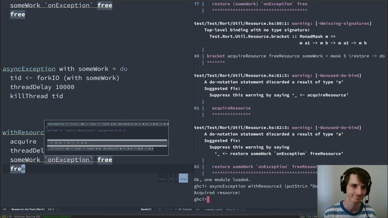 Making a Rendering Engine in Haskell and Vulkan Live - Part 2: The Swapchain - YouTube