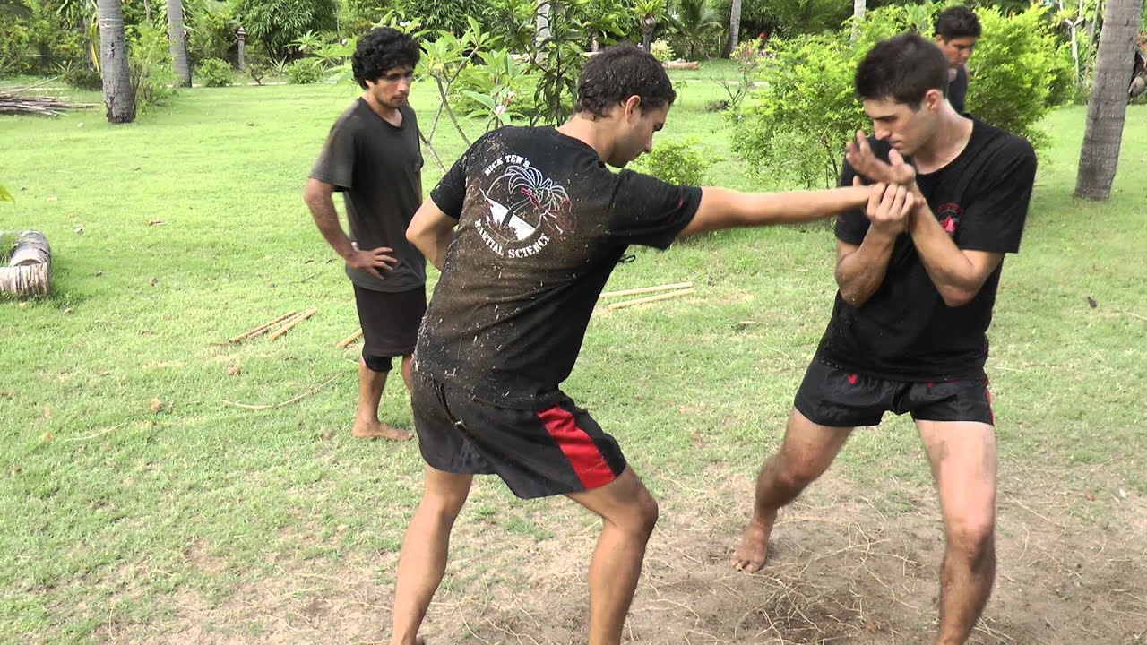 Wrist Grab Defense with Low Sweep Kick to Knee and a Wrist Lock ...