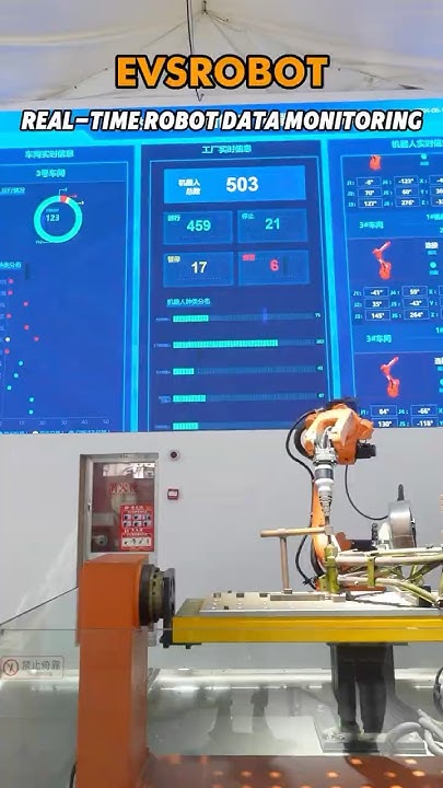📊 Intelligent Robot Data Monitoring in Our Smart Factory#evsrobot #industrialrobots #factory ...