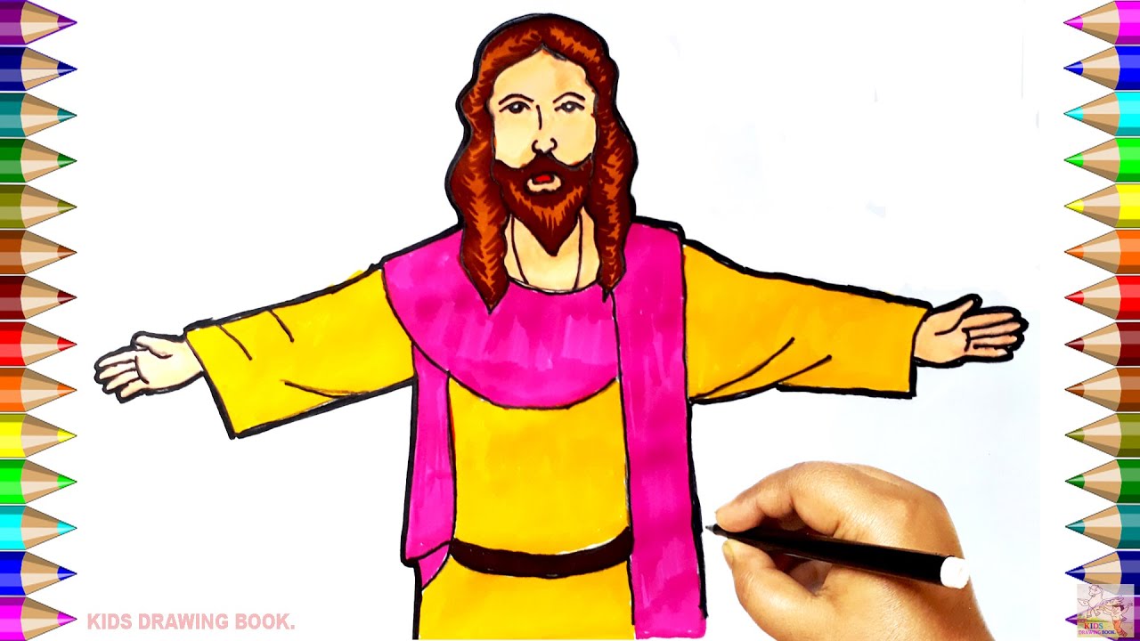 Jesus Christ Drawing For Kids