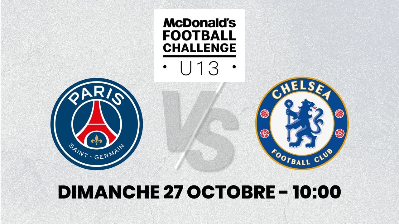 U13 PSG – CHELSEA (dimanche 10h00) - YouTube