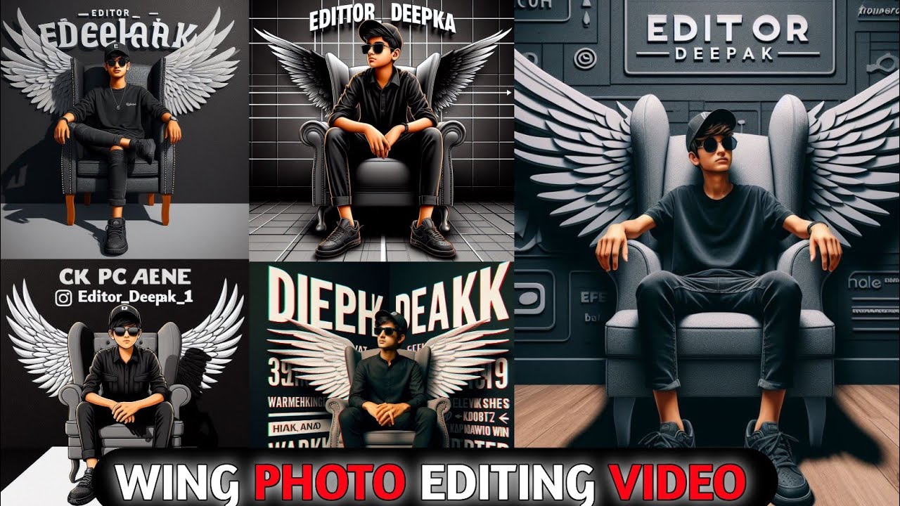 How To Create 3D Ai Wings Name Image | Trending Wings Name Video ...