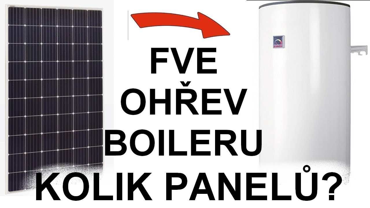 FVE na boiler - kolik panelů je potřeba? - YouTube