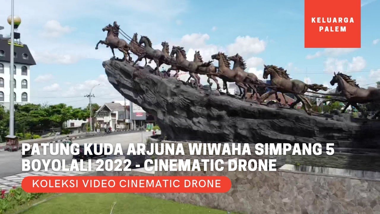 Patung Kuda Arjuna Wiwaha - Simpang Lima Boyolali 2022 - Drone ...