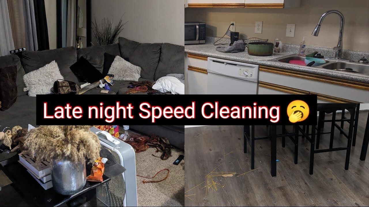 Late night Speed Clean With Me 😉 - YouTube