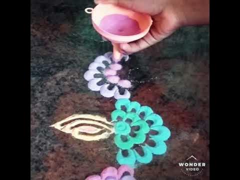 Easy Rangoli For Diwali. - YouTube