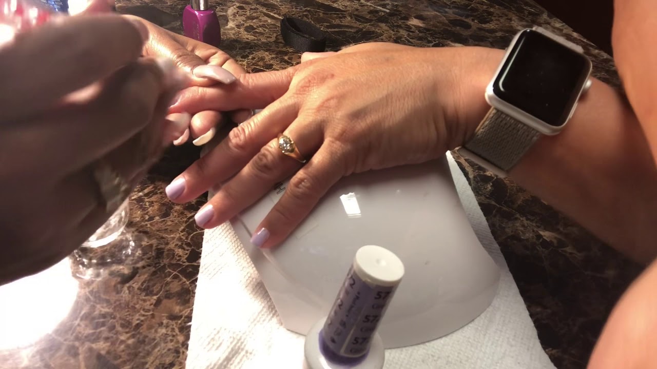 Gel Polish Application - YouTube