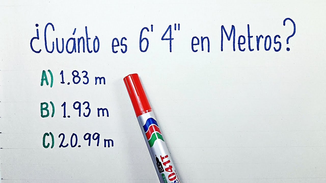 Convertir PIES Y PULGADAS A METROS Conversi n De Unidades YouTube