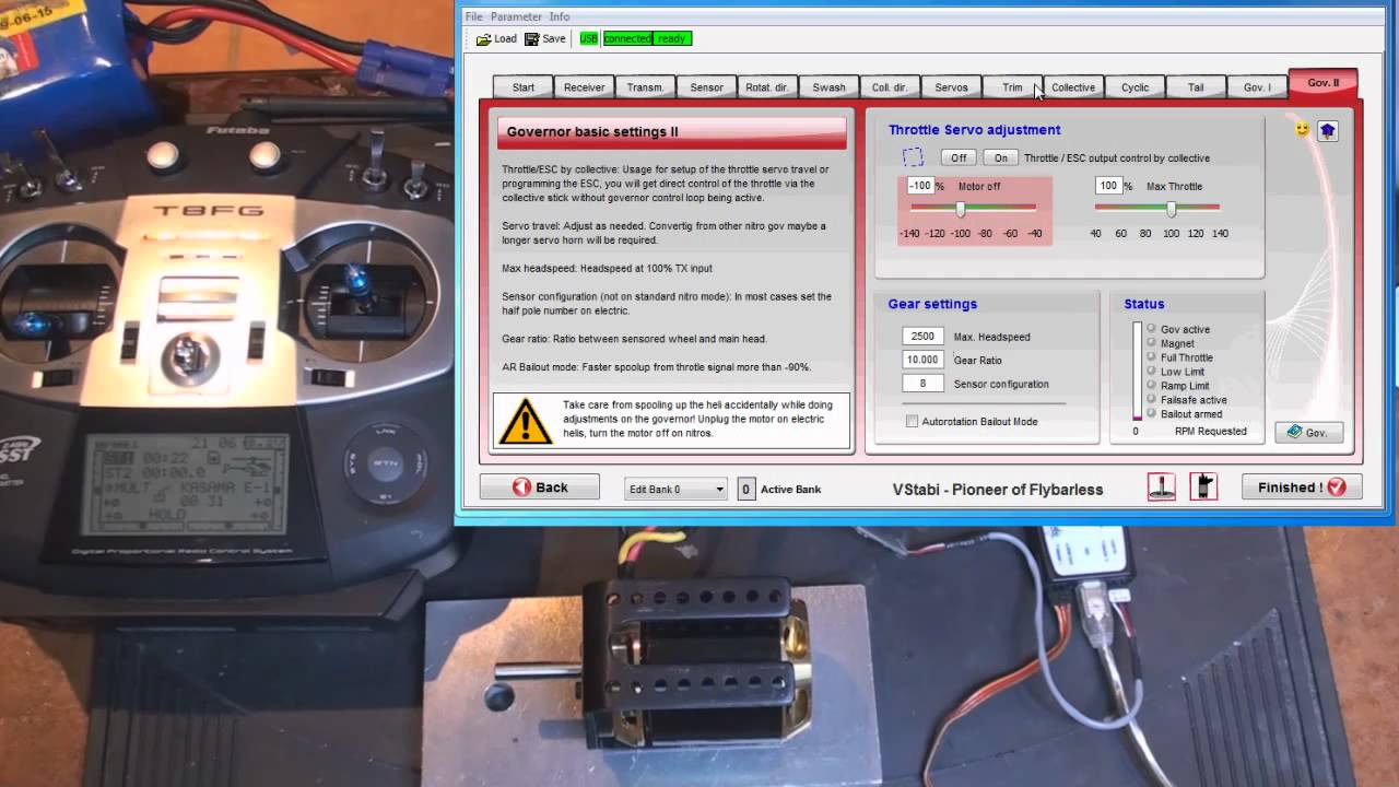 VBar 5.1 Episode 12 - Setting up Electric Governor - YouTube