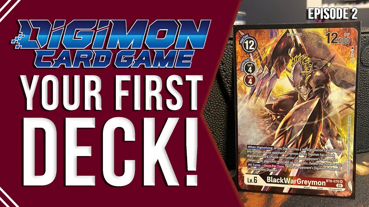 Learn to Play DIGIMON from Scratch!! Building Your First Deck - Episode ...