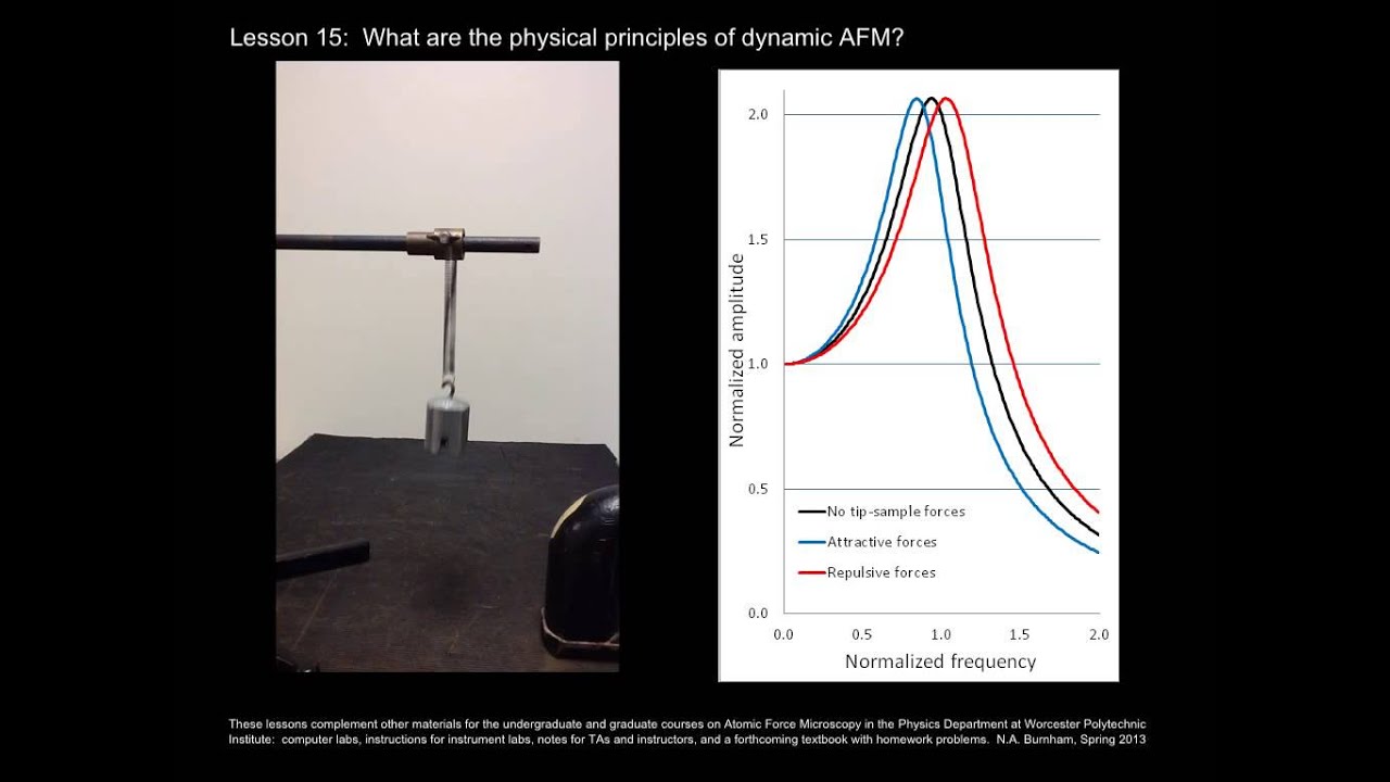 AFM Lesson 15 - Principles of dynamic AFM (NC-AFM, IC-AFM) - YouTube