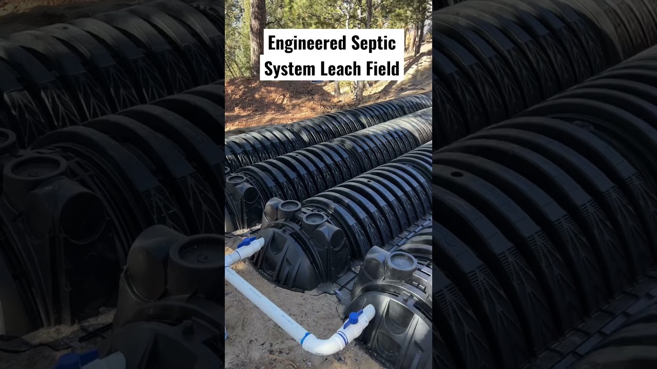 Engineered Septic System Leach Field Almost ready for cover up. - YouTube