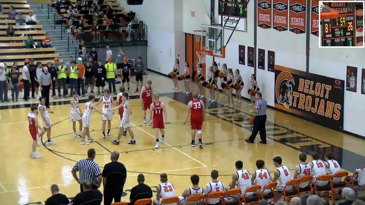Smith Center Redmen Vs. Beloit Trojans Varsity Basketball - YouTube