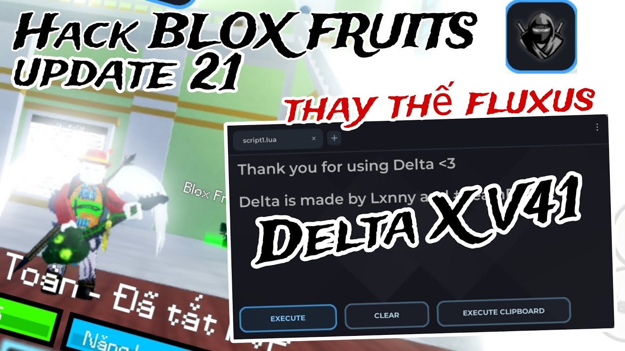hack blox fruits Delta X V41 update 21 trên điện thoại - cách hack BLOX ...