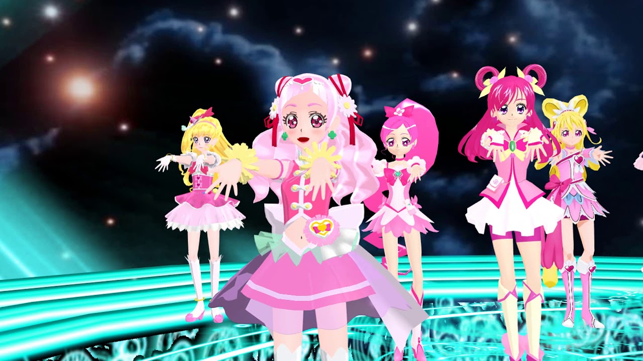 MMD PreCure - "Hooray Hooray I'm a Cheerleader!" - Special 1900 [MOTION ...