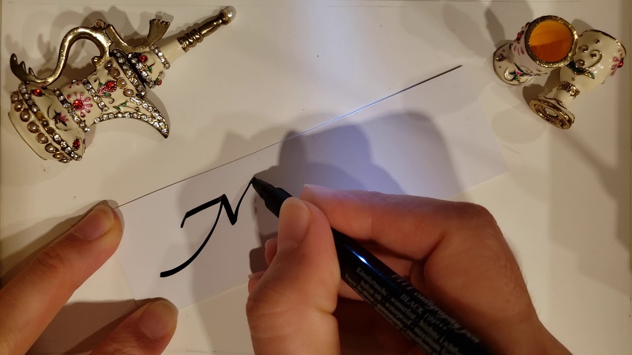 Margaret, name in calligraphy - YouTube
