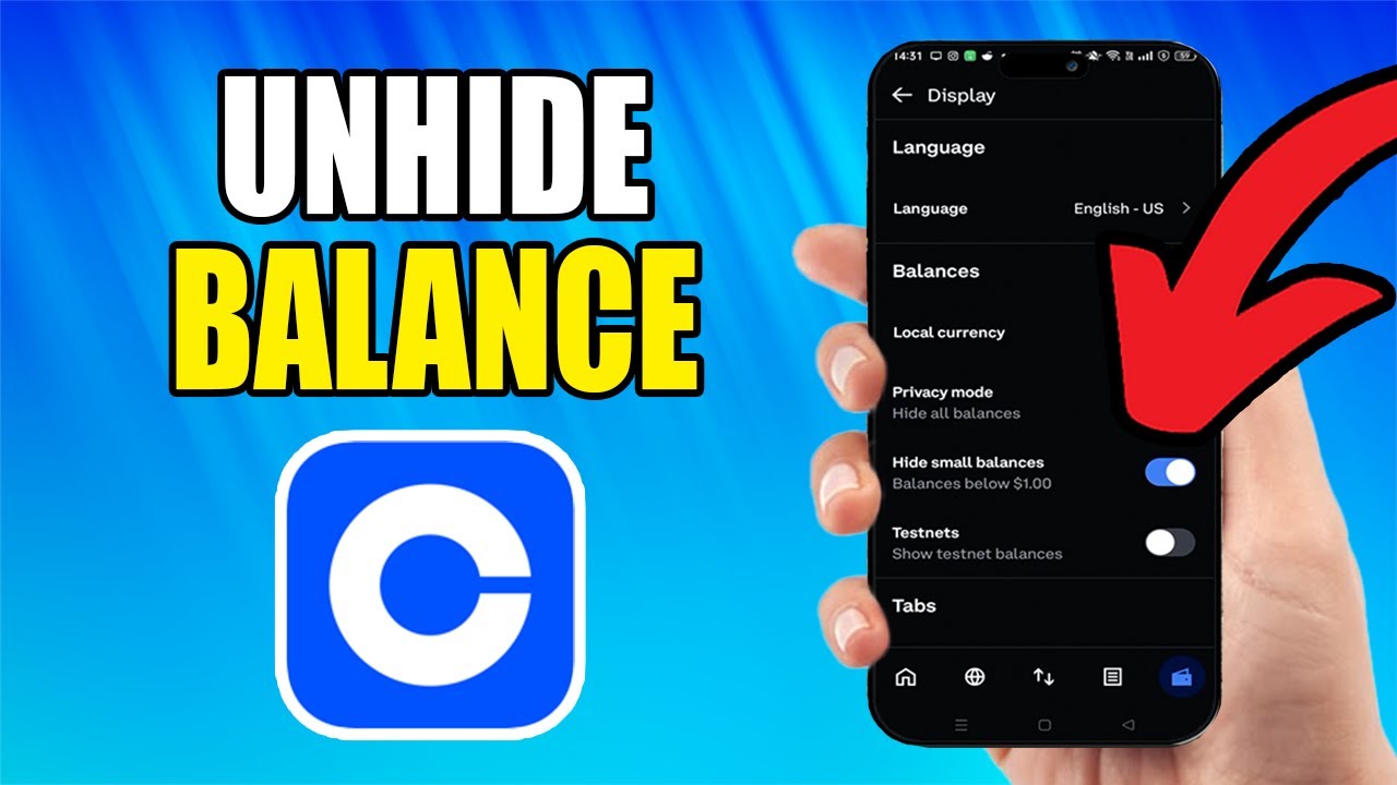 How To Unhide Your Balance On Coinbase Wallet | Fix Coinbase Wallet ...