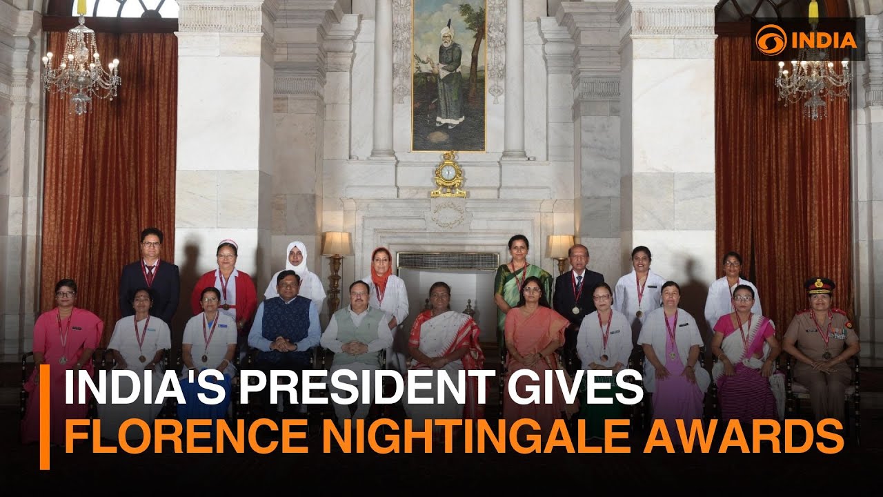 India's President gives Florence Nightingale Awards 2024 | DD India ...