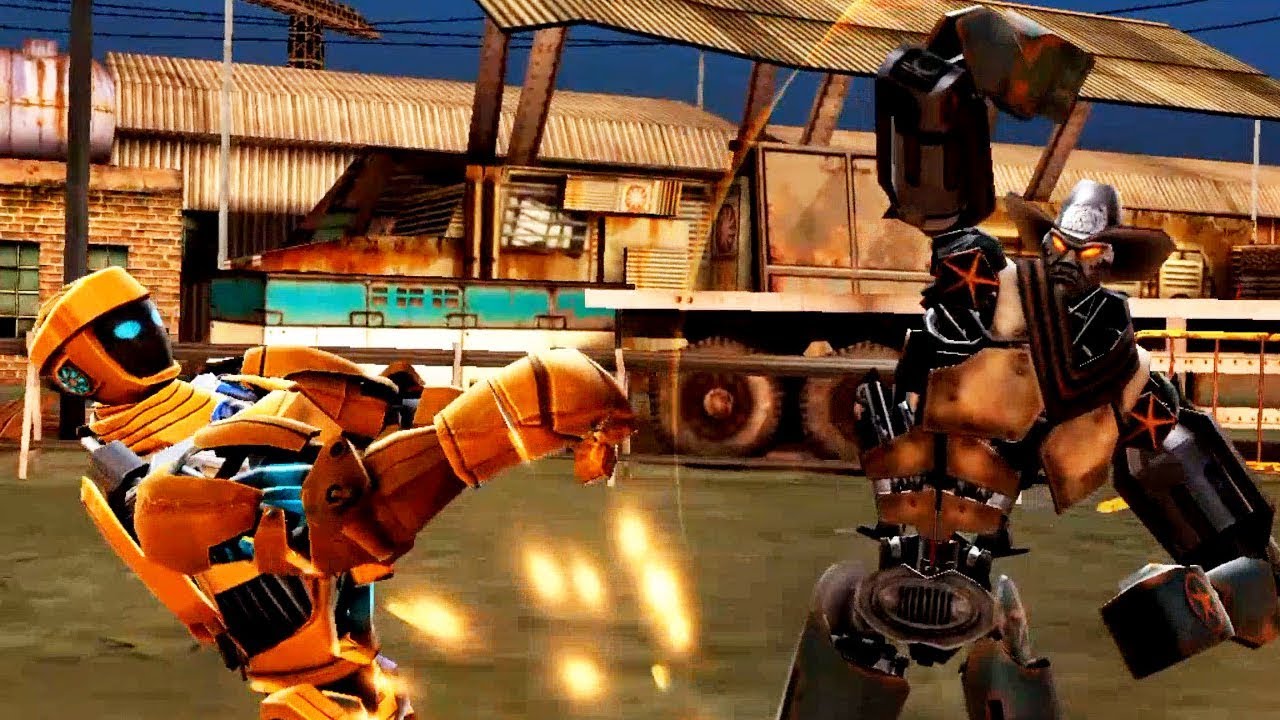 REAL STEEL WRB Six Shooter VS Atom GOld & Blockbuster & Bluebot ...